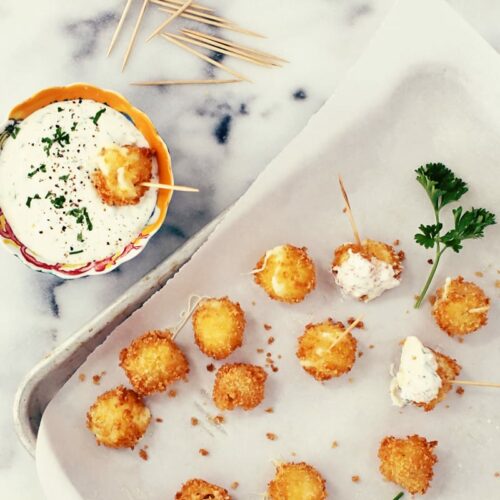 Mini Mozzarella Sticks with Jalapeno Ranch Dip Recipe - Foodess.com