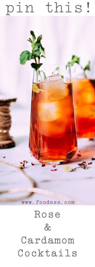 Rose & Cardamom Cocktail Recipe - Foodess.com