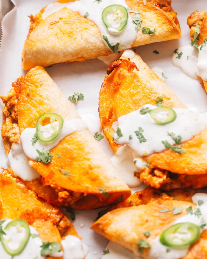 Crispy Baked Chicken Tacos: Easy & Delicious - Foodess