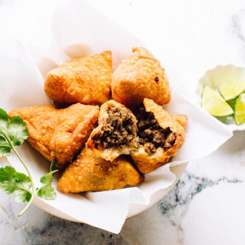 Beef Samosas (Easy + Delicious Recipe!) - Foodess