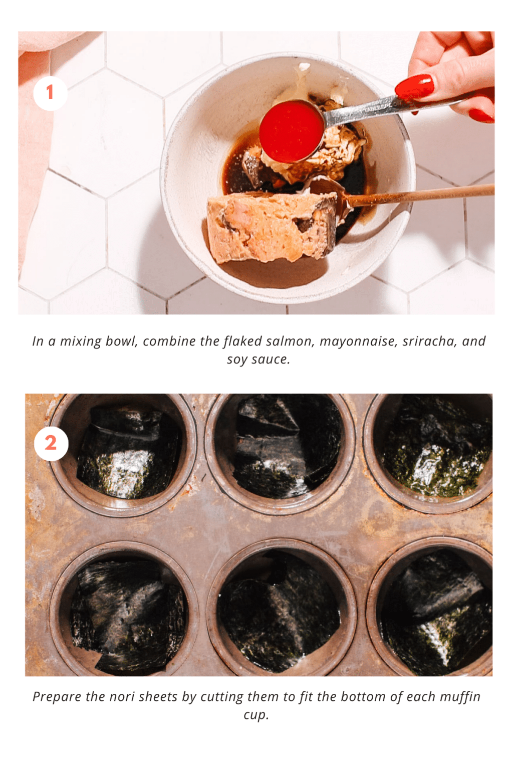 Baked Salmon Rice Muffins (Aka Super-Tasty Sushi Cups!) - Foodess