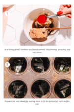 Baked Salmon Rice Muffins (Aka Super-Tasty Sushi Cups!) - Foodess