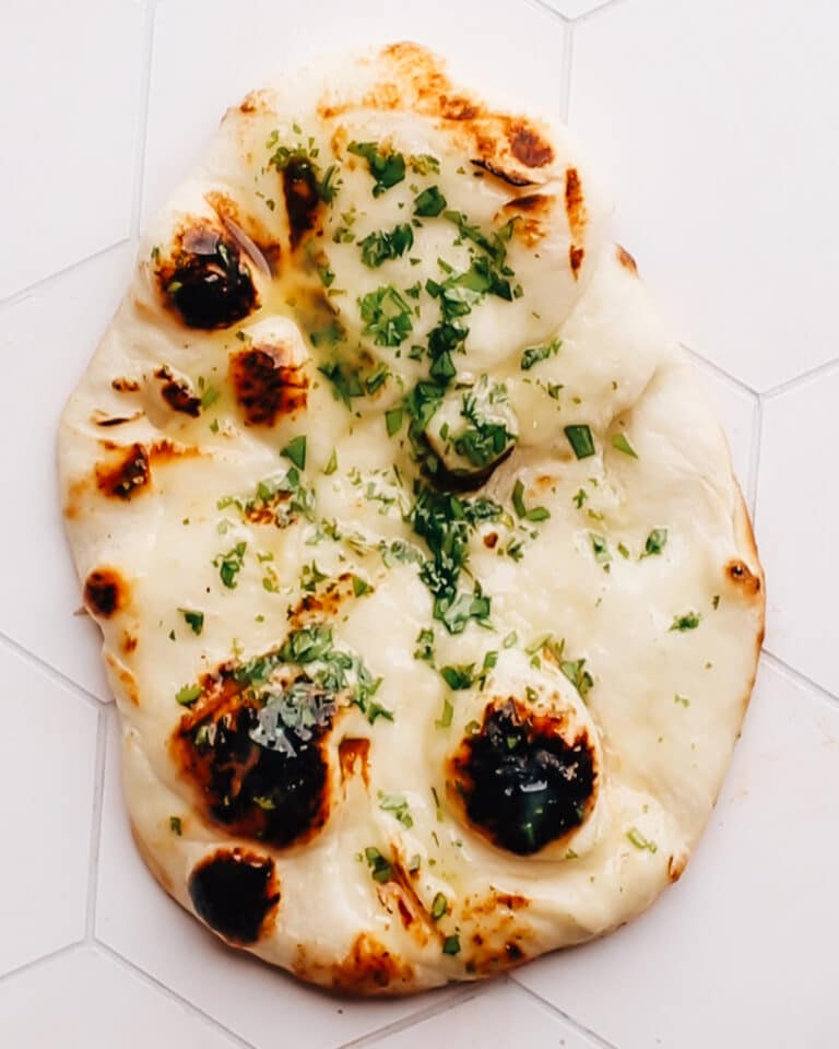 Garlic Naan (IMPOSSIBLY Soft + Stretchy!) - Foodess