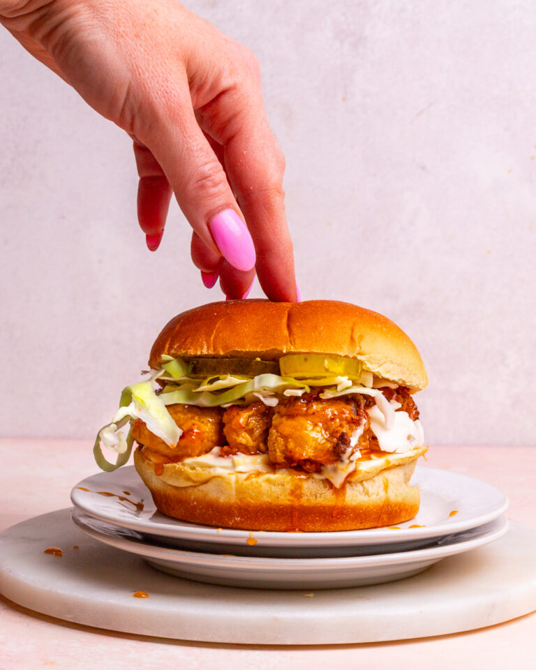Hot Honey Chicken Sandwich (Air Fryer or Skillet!)